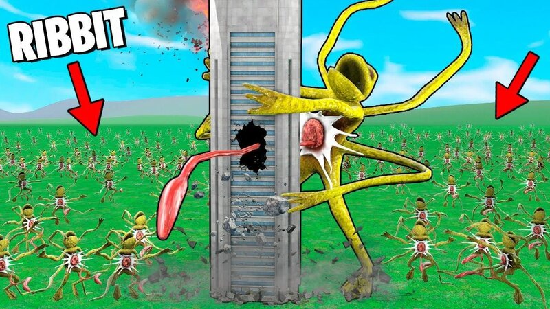 Огромная Армия Риббитов Против Небоскреба! Оборона Здания ОТ SCP ...
