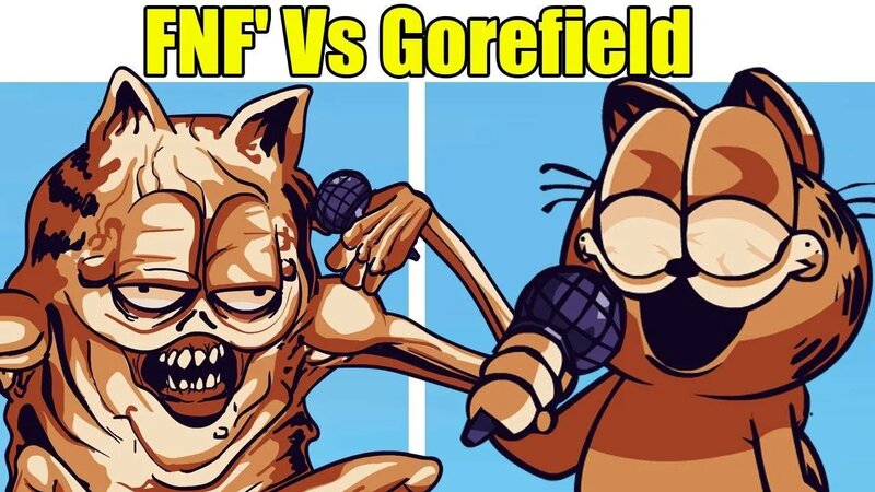 Friday Night Funkin MOD Gorefield V2 Week Garfield vs BF - Смотреть ...
