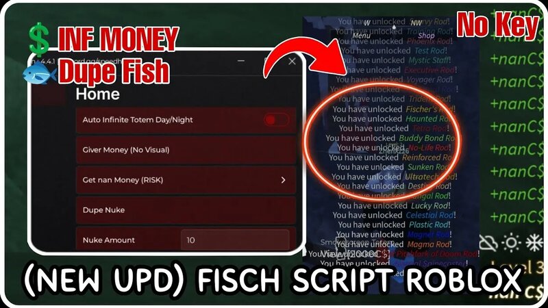 [ NEW ] Fisch Roblox Script *Updated* - Infinite Money, Dupe Fish ...