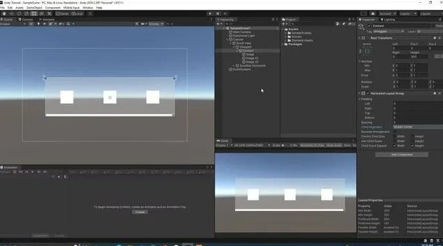 Add Horizontal Scroll View In Unity | Unity Scroll View | How to create ...