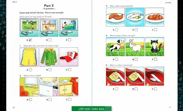 Starters 2 TEST 3 Authentic Examination Papers - Listening Tests 3 (ĐÁP ...