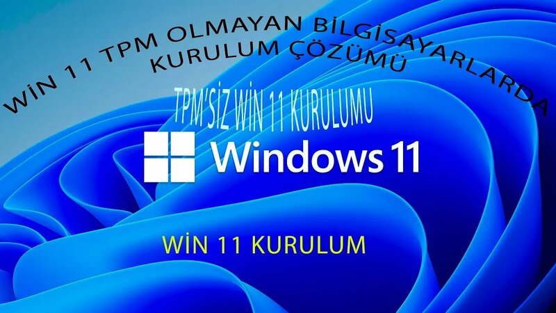 TPM modülü olmayan bilgisayara Win 11 nasıl yüklenir? WİN 11 tpm' siz ...