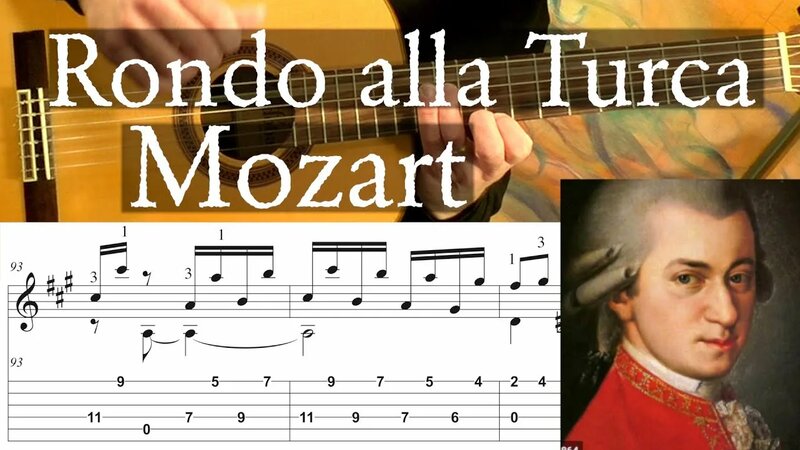 Rondo ALLA Turca (Turkish March) - Mozart - Full Tutorial with TAB ...