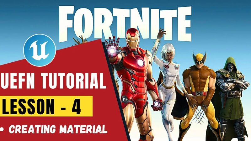 Unreal Engine Fortnite Editor (UEFN) Tutorial 4: How to Create Material ...