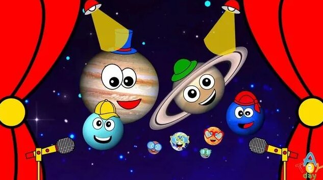 Karaoke Planets Order Song | Funny song for kids | Children Nursery ...