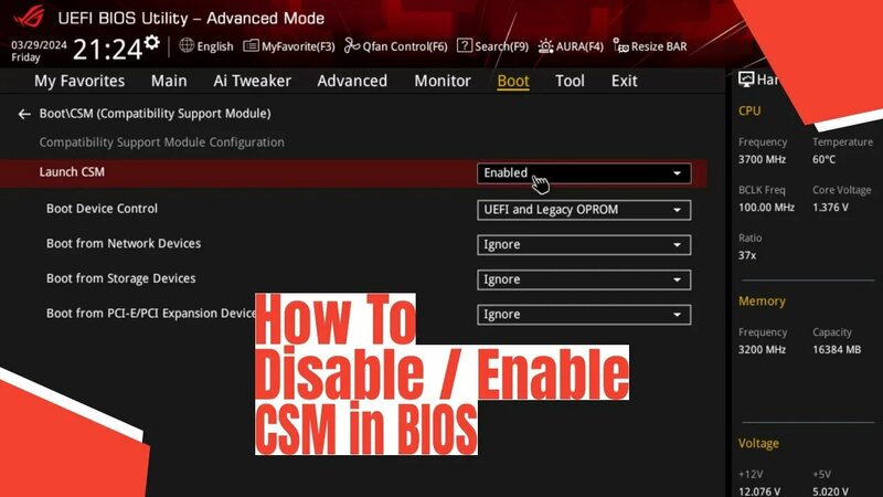 How To Disable / Enable CSM in BIOS - Смотреть онлайн в поиске Яндекса ...