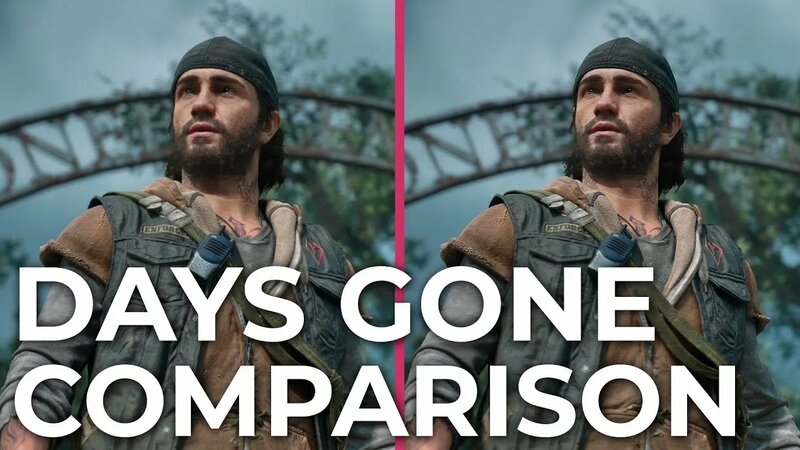 Days Gone – PS4 vs. PS4 Pro Graphics Comparison Frame Rate Test ...