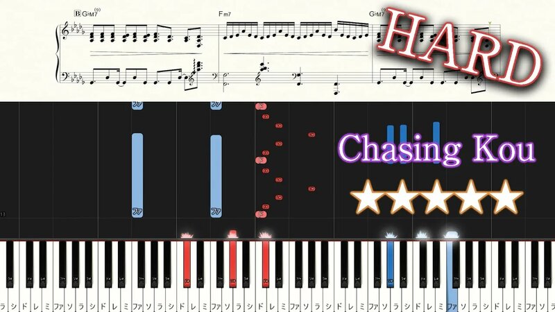 Drowning Love（Oboreru Knife） OST - Chasing Kou - Hard Piano Tutorial + Sheets【Piano Arrangement ...