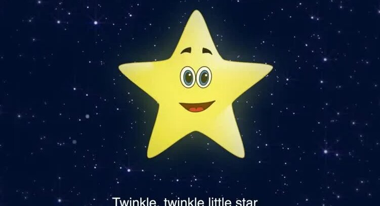 Twinkle, Twinkle Little Star - Animated Cartoon Nursery Rhyme song with ...