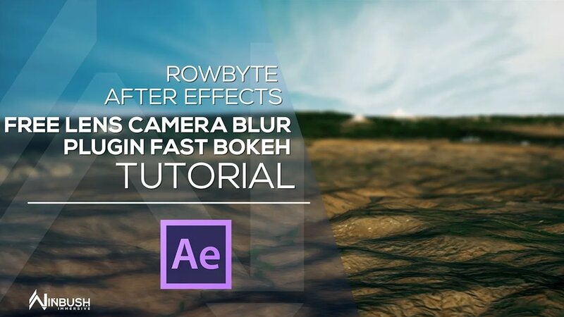 Free camera lens blur plugin FAST Bokeh from Rowbyte for After Effects ...