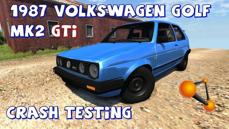 BeamNG Drive 1987 Volkswagen Golf Mk2 GTi (Beta) Crash Testing #50 ...
