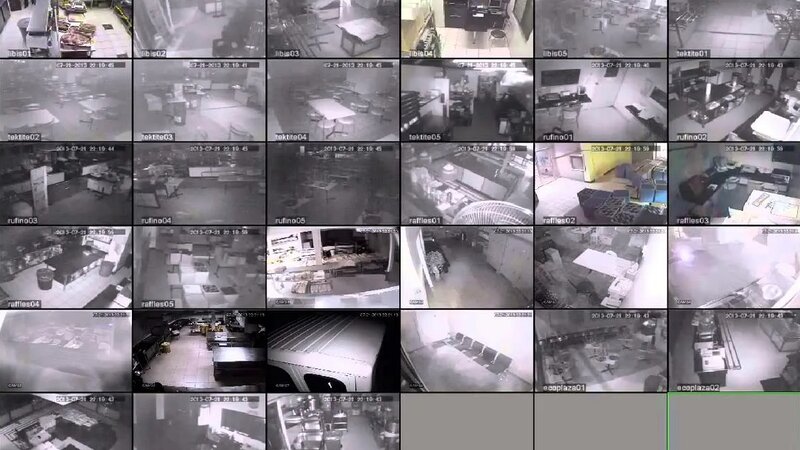Witson CMS CCTV live 6 remote sites 33 cameras total - Night Mode ...