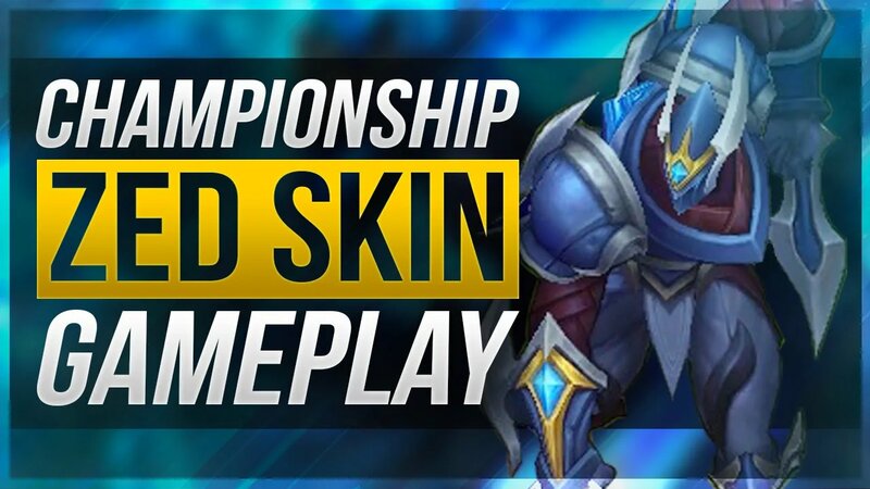 BEST ZED SKIN EVER!! - Championship Zed Gameplay - League of Legends