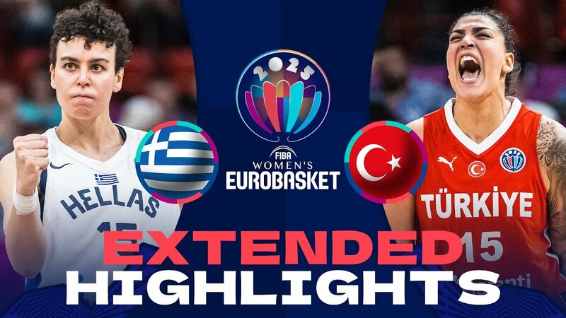 Greece 🇬🇷 v Türkiye 🇹🇷 | Extended Highlights | FIBA EuroBasket Women ...