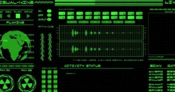 Sci-Fi Hacker Background Green HUD 4K - Смотреть онлайн в поиске ...