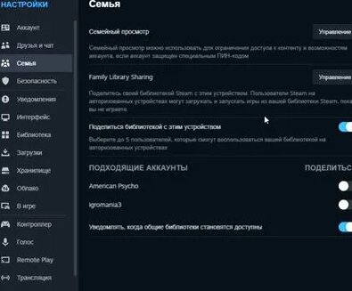 Как поделиться играми в Steam с другом: семейный доступ Family Library ...
