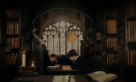 Hogwarts Library Pomodoro Study Session 25/5 - Harry Potter Ambience ...