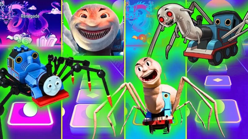 Tiles Hop Edm Rush Thomas The Train All Season EVIL 🆚 Scary 🆚 Spider 🆚 ...