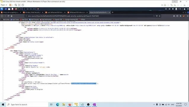 Lab: Reflected XSS into a JavaScript string with angle brackets HTML ...