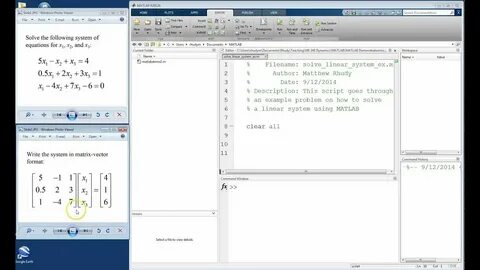 solving systems of linear equations matlab: Yandex Görsel'de 1 bin görsel bulundu