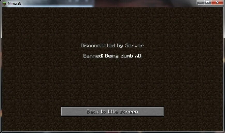 Timeout minecraft