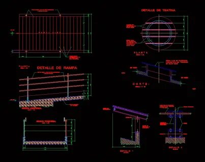 Пандусы чертежи dwg