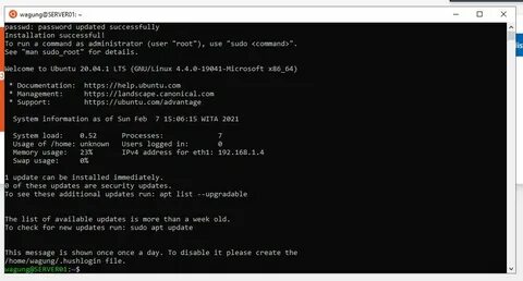 Tutorial : Install Ubuntu 20.04 LTS WSL Windows 10 20H2 - PlanetKode.Com - EroFound