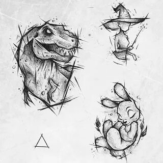 Эскизы тату в стиле скетч - уникальные и креативные идеи для татуировки - tatpix.ru