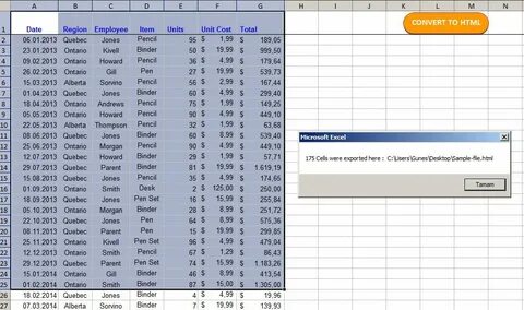 excel convert to html java: Yandex Görsel'de 1 bin görsel bulundu