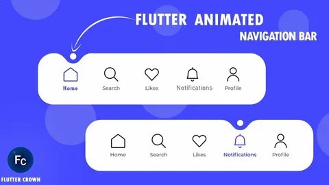 Flutter UI - Bottom navigation bar animation with source code Speed ...