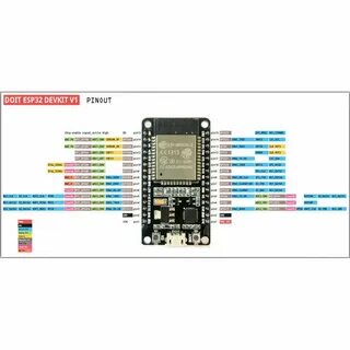 Схема esp32 38 pin