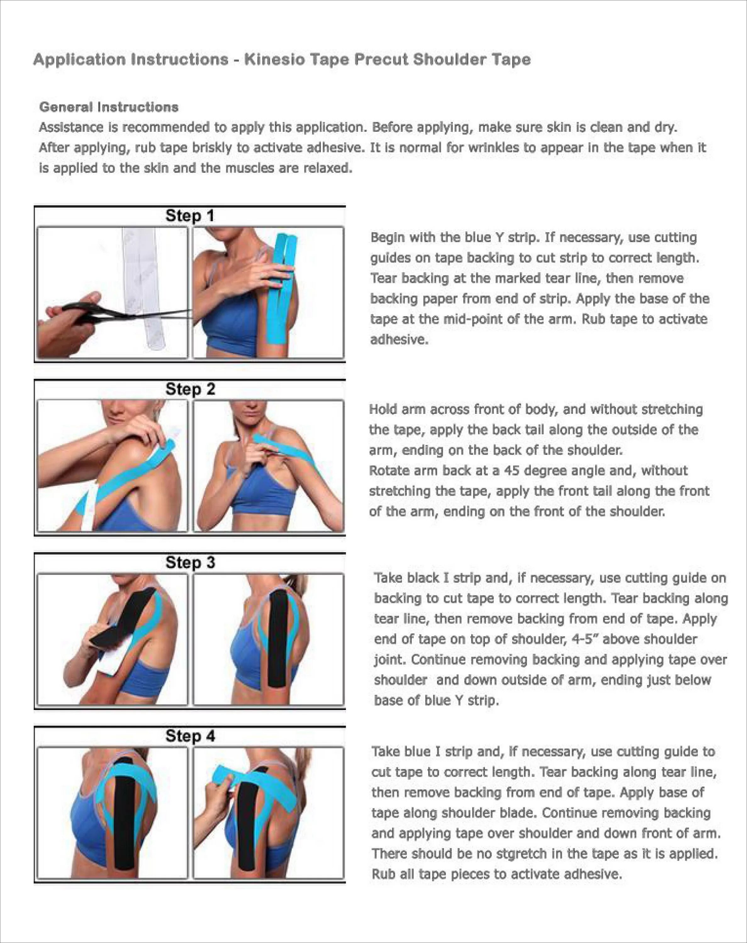 Application instructions