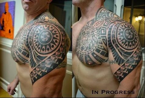 Наколки на плечо грудь: смысл, значения и стилизация - tatpix.ru