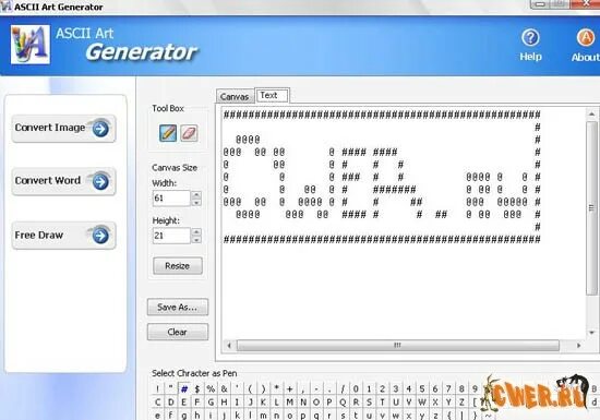 Ascii art generator