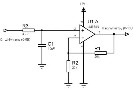 Lm358 схема подключения