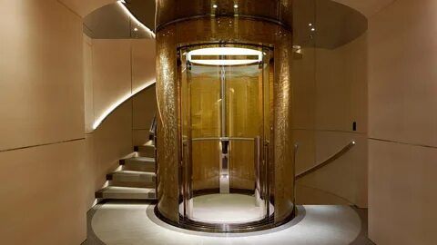 The 5 Best Superyacht Elevator Designs in the World - Elevator Scene Cab Interio - EroFound