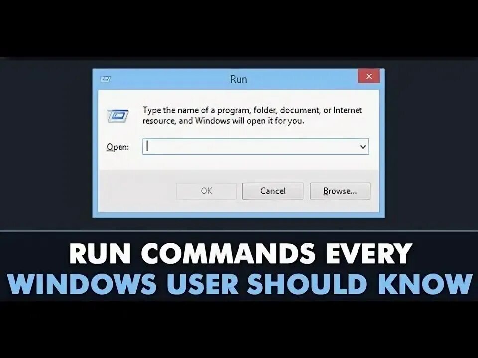 Windows run commands