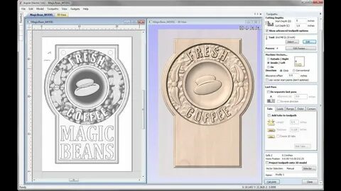 Vectric V8 Tutorials - Magic Beans 3D Toolpathing - YouTube - EroFound