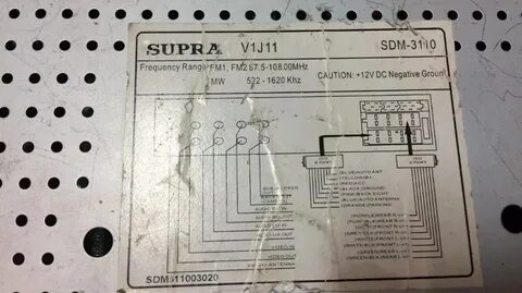 Supra sdm 3110 схема подключения