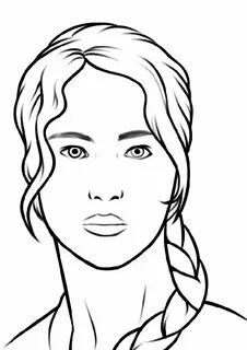 The Hunger Games Coloring Pages Katniss