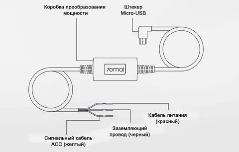 70mai hardware kit схема подключения